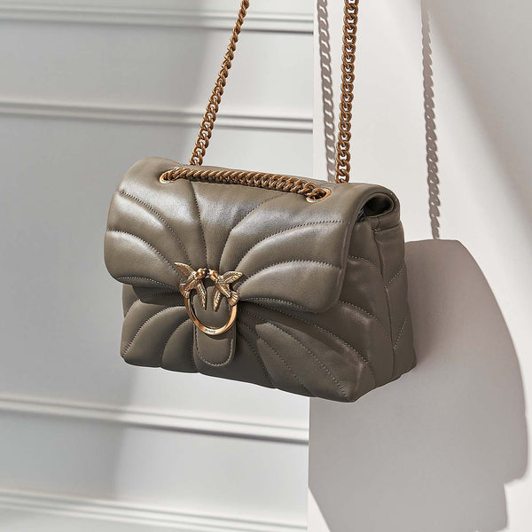 Pinko Wallet softly grained calfskin giallo vaniglia/antique gold ...