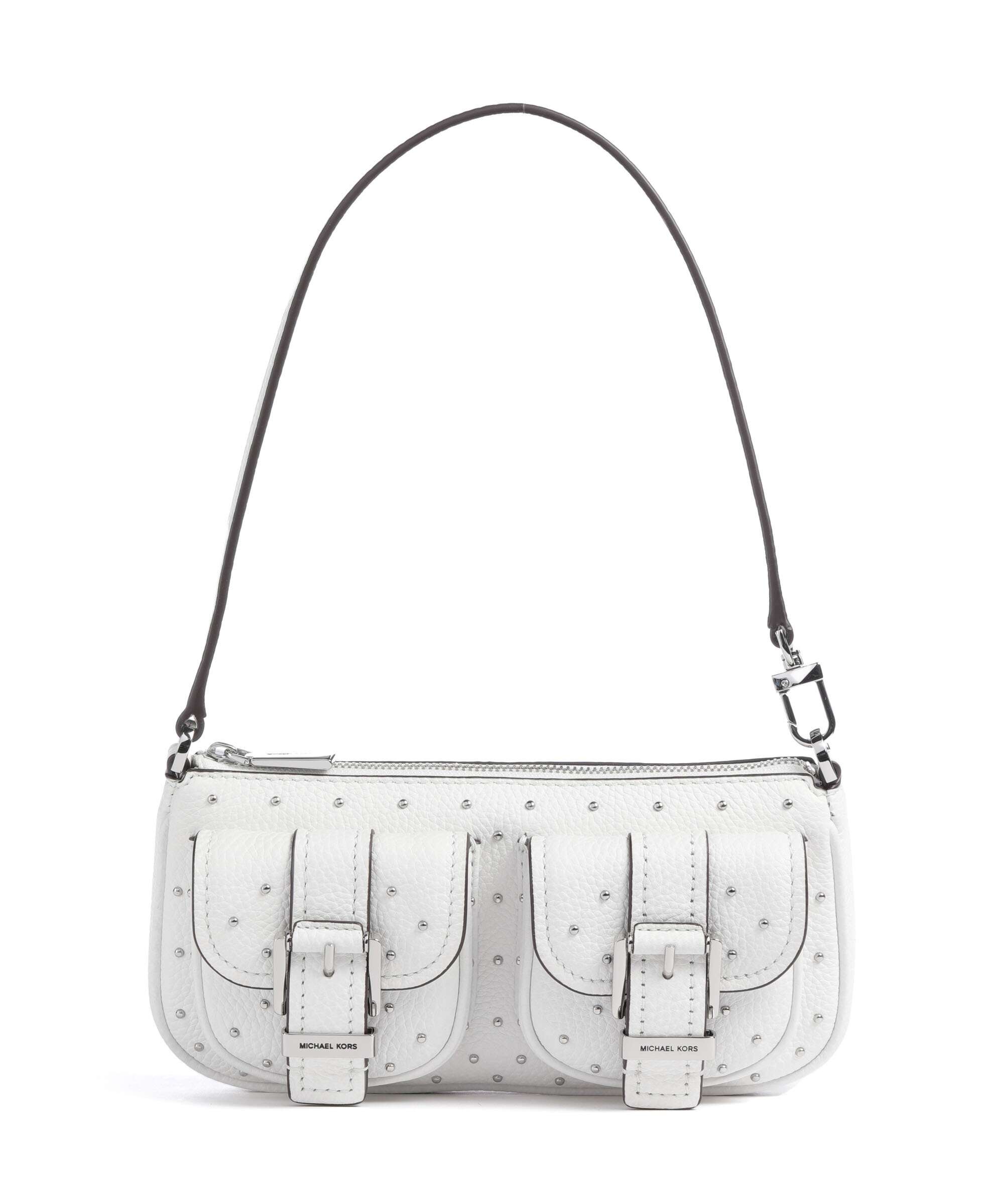 Michael Kors Zoe Small Bolso de hombro cuero de vaca graneado optic ...