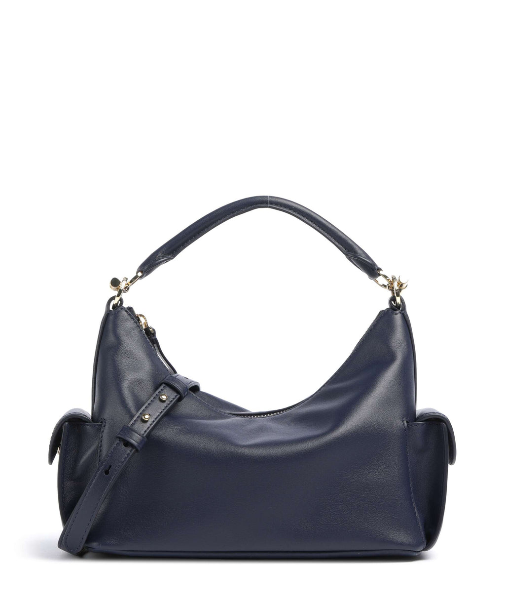 Lauren Ralph Lauren Blaike Small Bolso de hombro cuero de vaca de grano ...