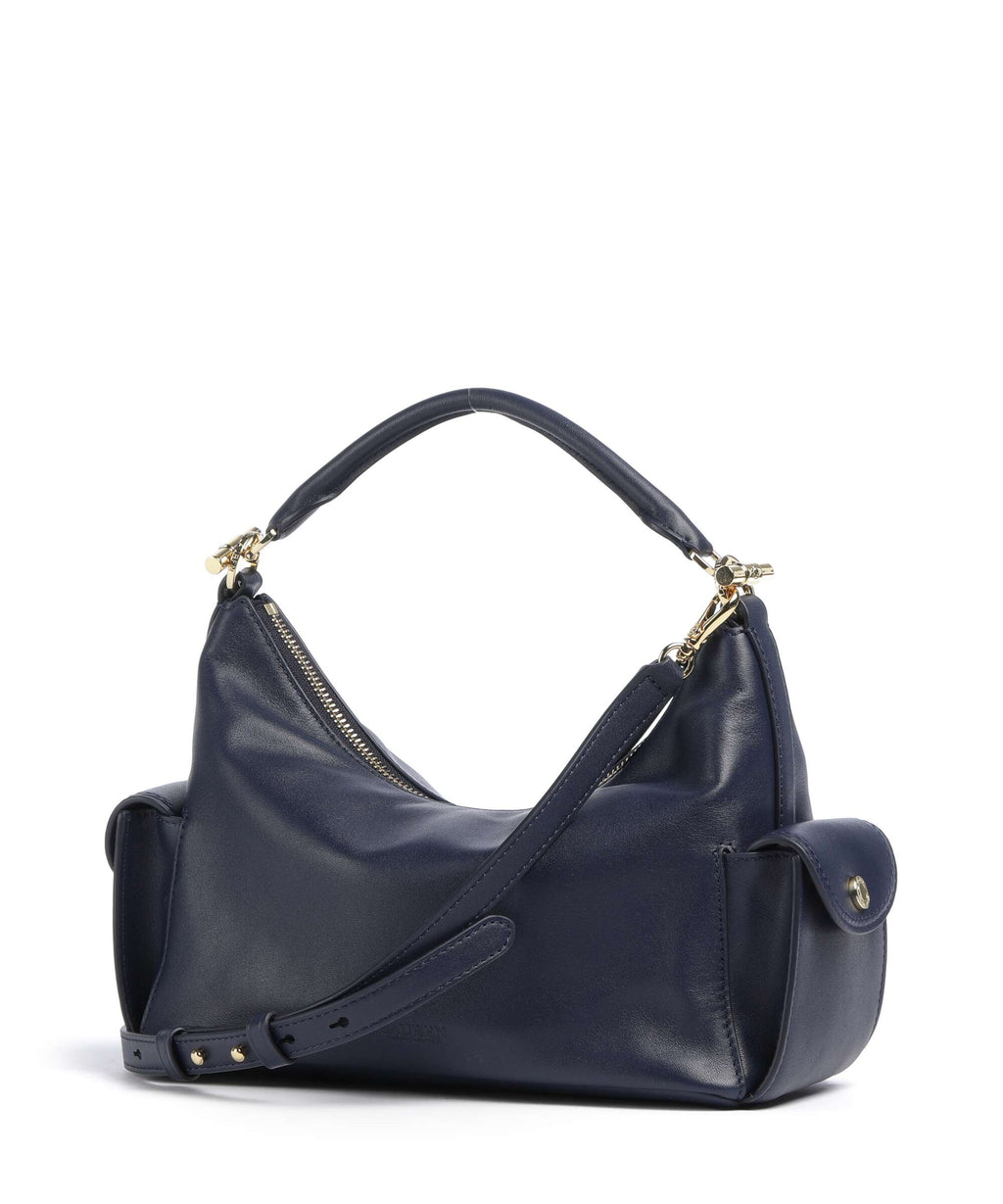 Lauren Ralph Lauren Blaike Small Bolso de hombro cuero de vaca de grano ...